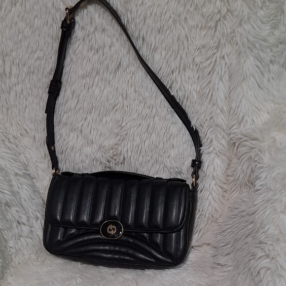 Time and Tru | Bags | Time And True Olivia Black Quilted Shoulder Bag ...